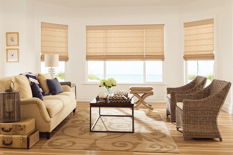 Custom Classic Roman Shades | Bali Blinds and Shades